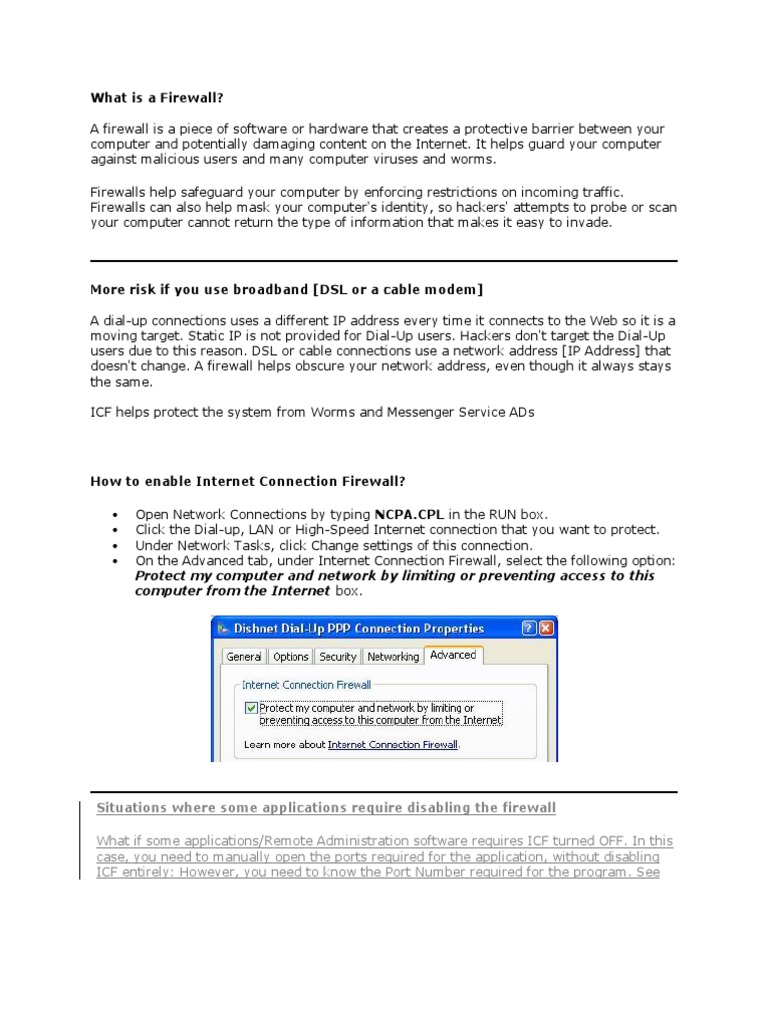 What Is A Firewall? | Download Free PDF | Firewall (Computing) | Malware
