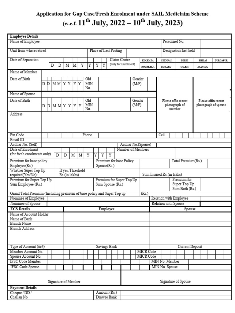 GAP CASE Enrolment Form 2022 23 | PDF | Cheque | Financial Services