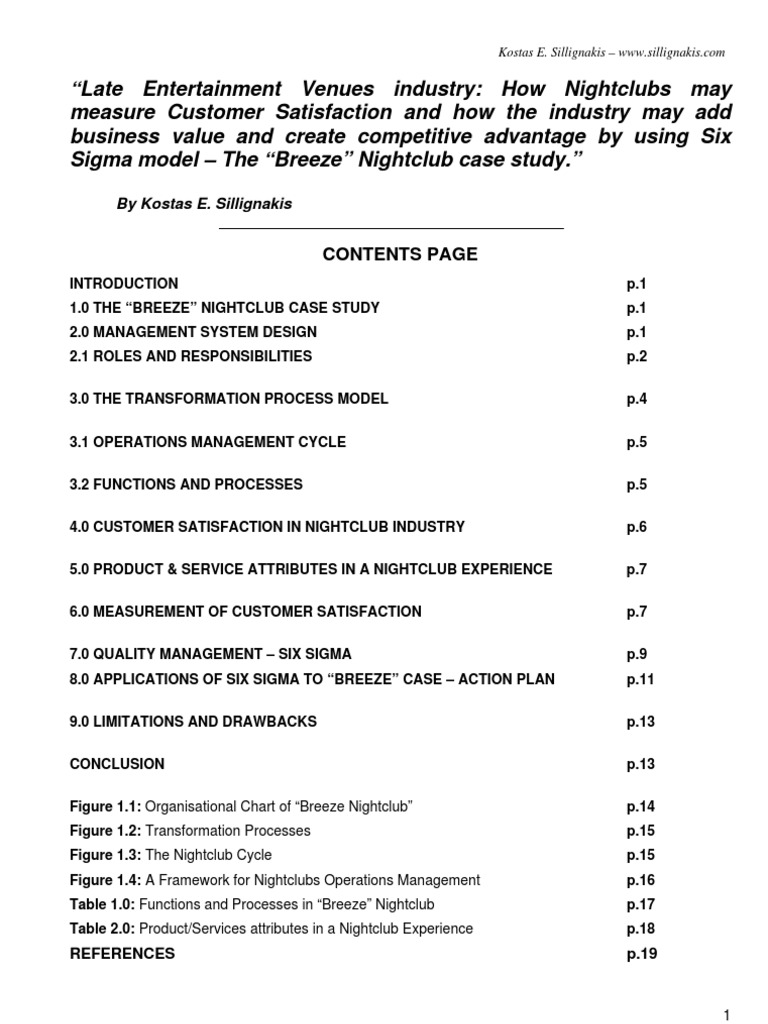 Nightclub Management and Strategy Insights | PDF | Business Process ...