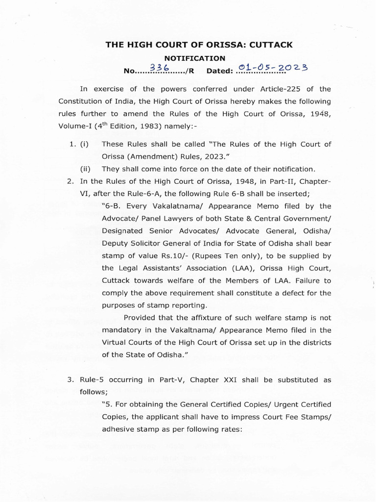 Amended Ertified Copy Rules | PDF