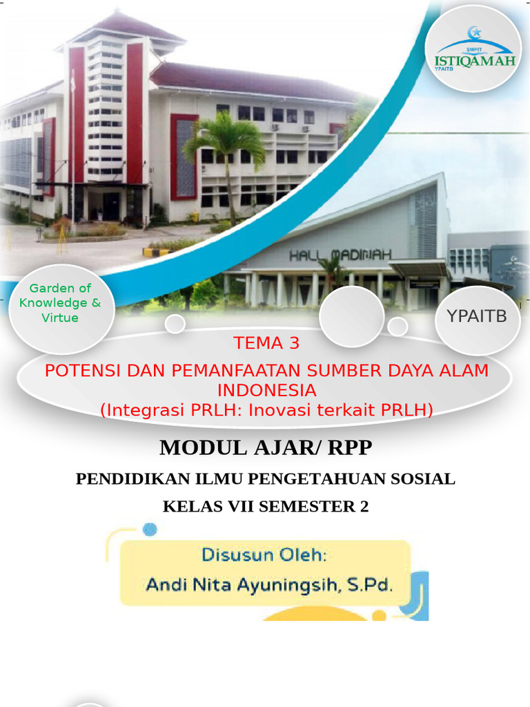 Template Sampul Modul Ajar Adiwiyata | PDF