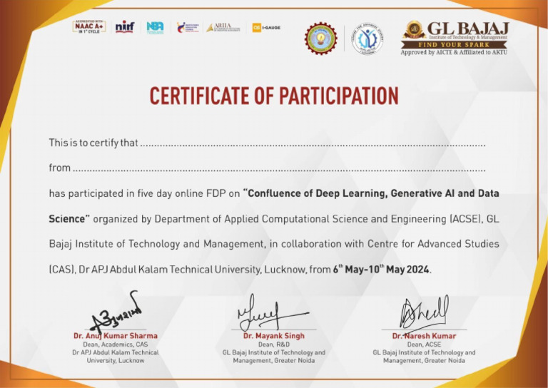 FDP Certificate | PDF