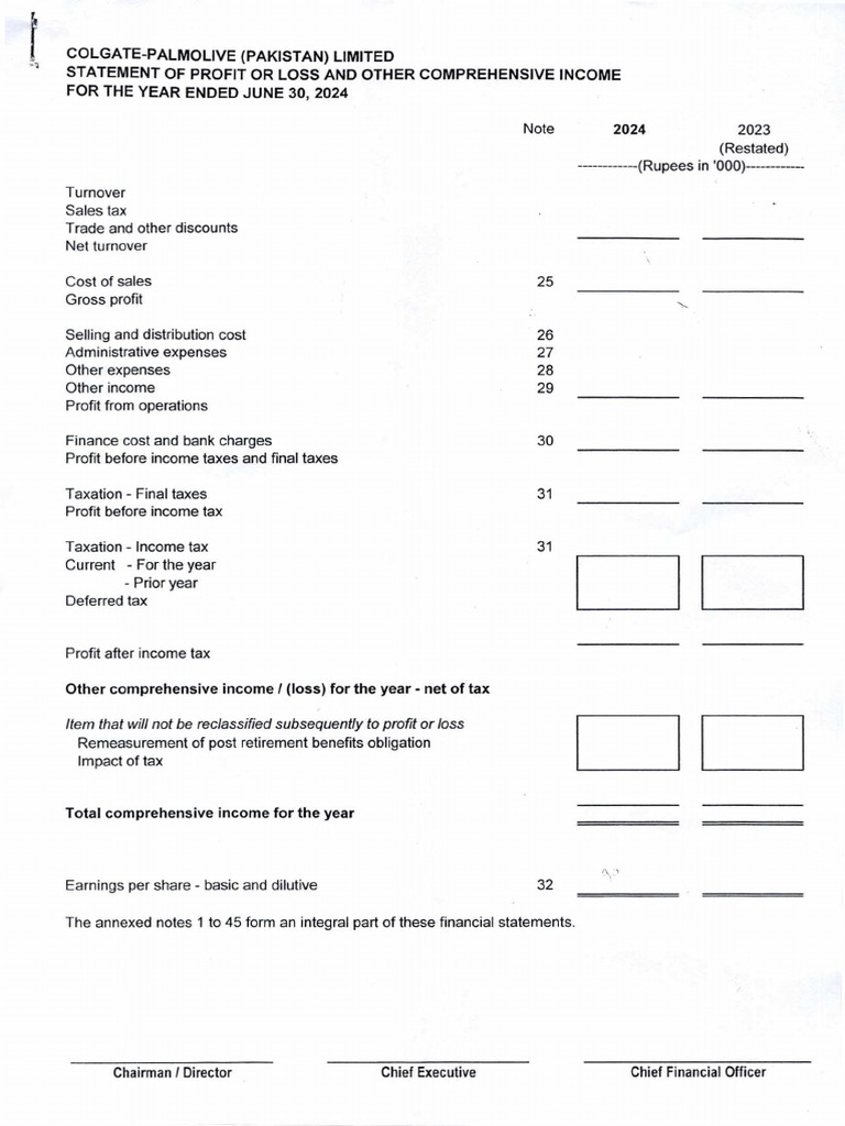 Circular 7 of ICAP - Guidance On Income Tax - Format - Provided by OM | PDF