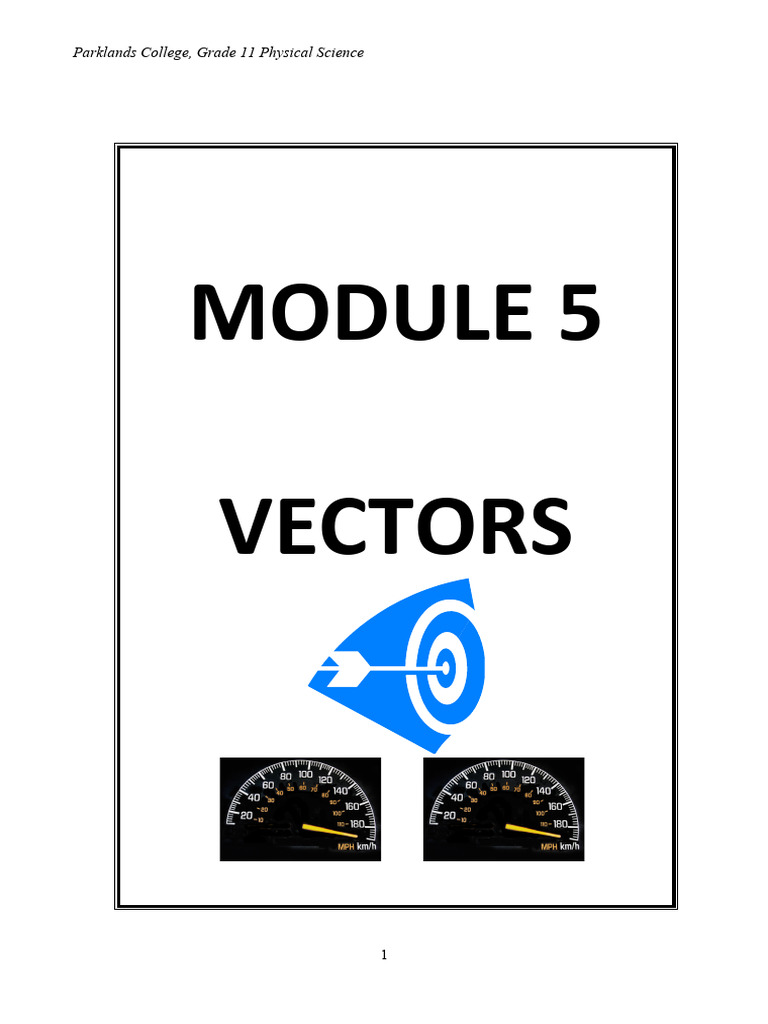 Module 1 Vectors 2016 | PDF