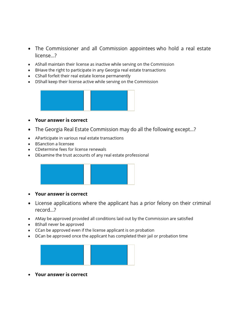 Georgia Real Estate Commission Quiz | PDF | License