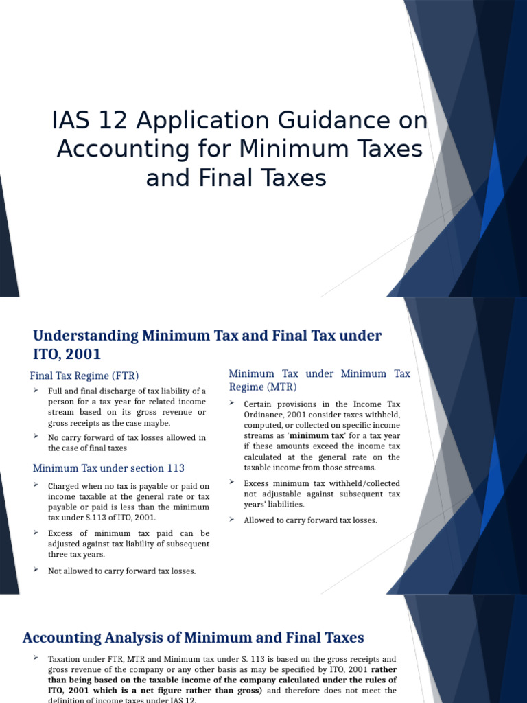 IAS 12 Application Guidance (Reviewed Draft) | PDF