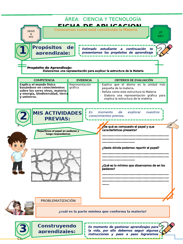 2° FICHA DE APLICACIÓN-SESIÓN2-SEM.1-EXP.1-CyT - 072535 | PDF
