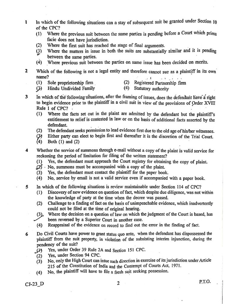 DJS Pre Paper 2023 | PDF