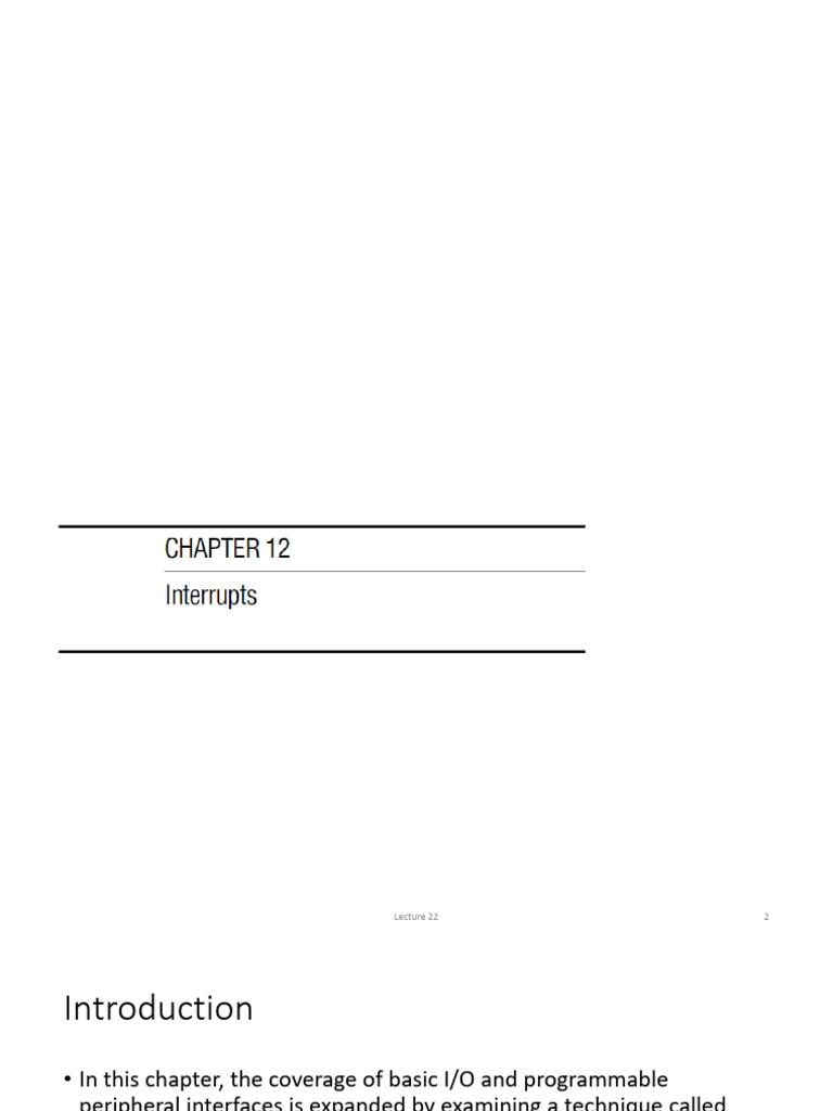 Lecture 22 - Interrupts and Interrupt Vectors | PDF | X86 Architecture | Teaching Methods ...