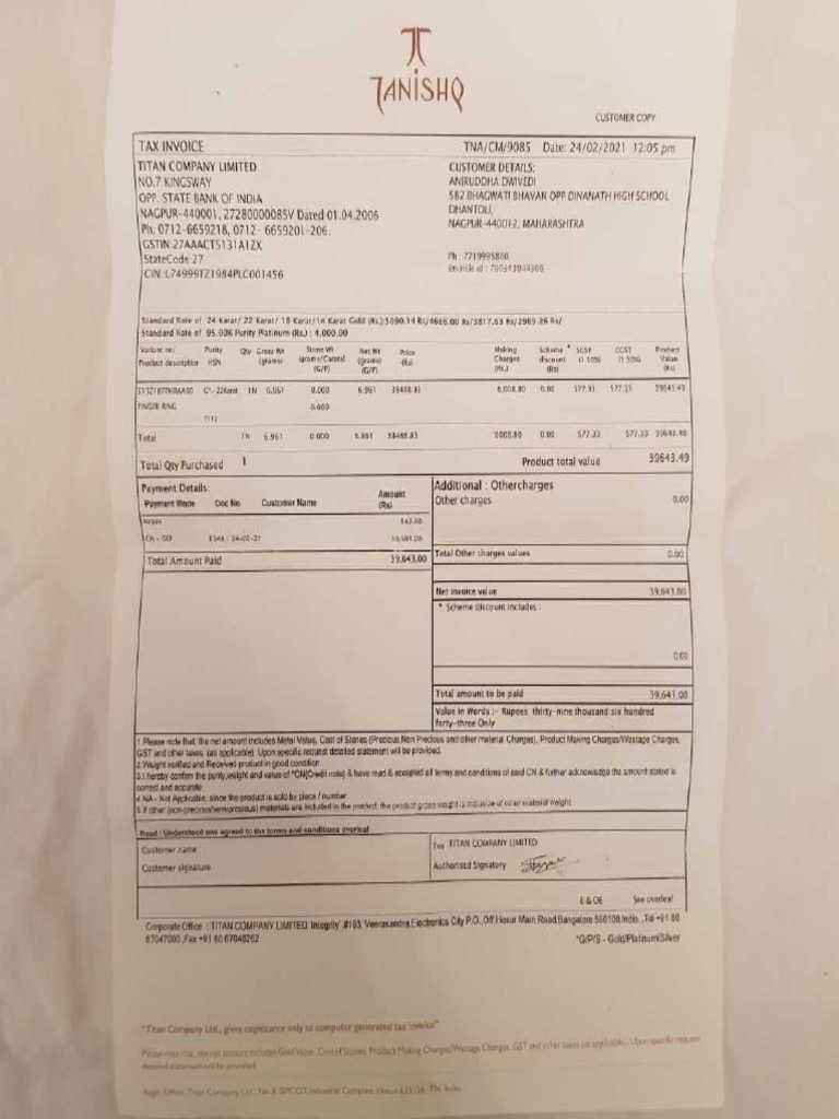 Tanishq 22k Gold Ring Jewellery 4 | PDF