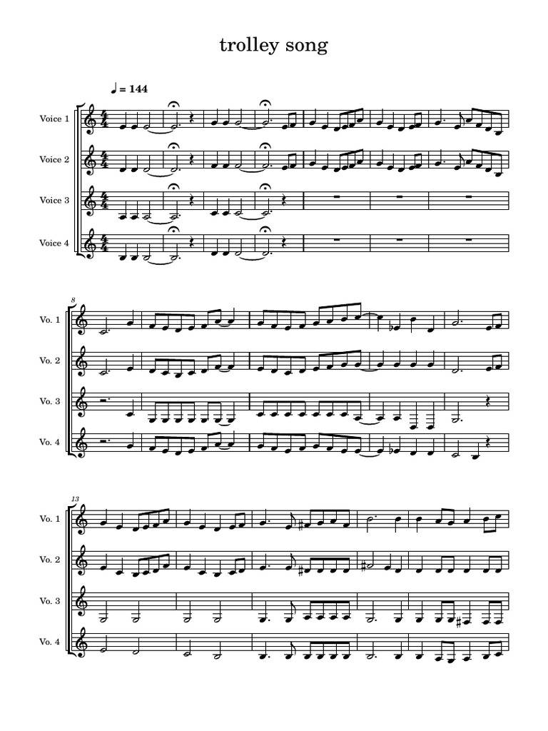 Trolley Song-Score - and - Parts | PDF