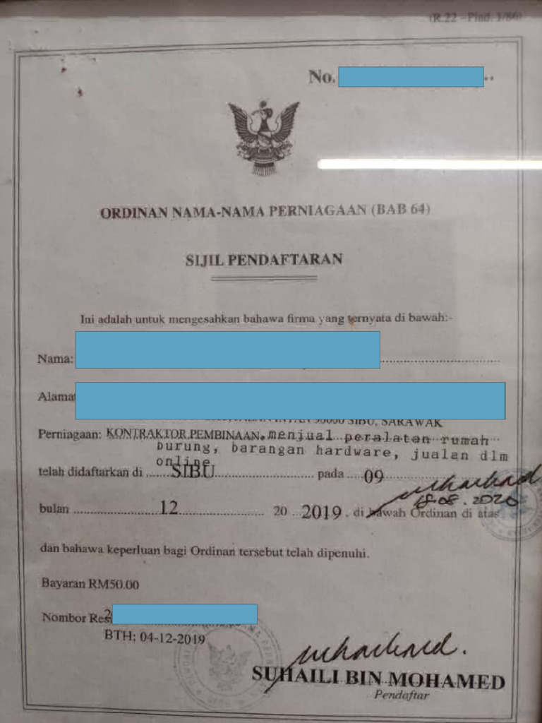 Contoh Sarawak Cap64 | PDF