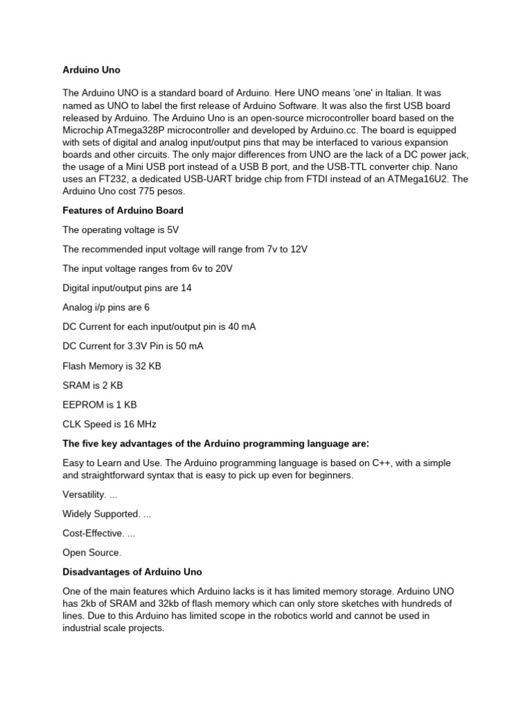 Arduino Uno | PDF