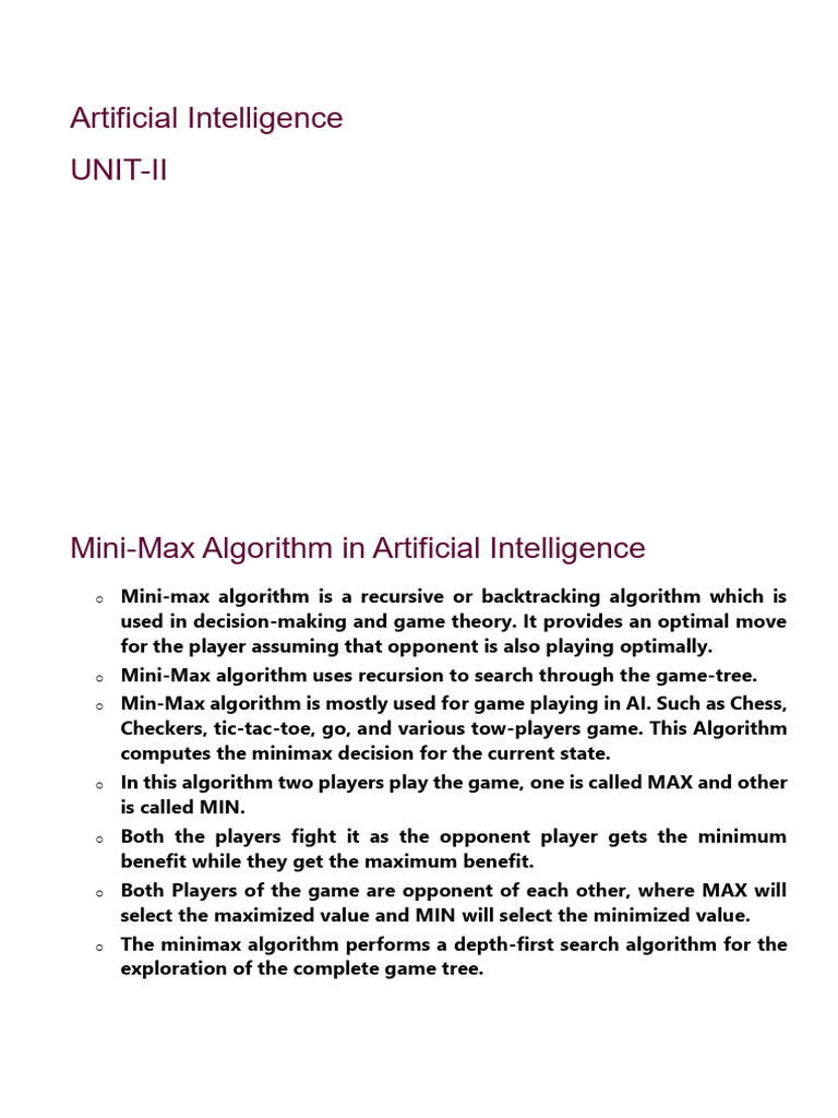 Minimax Alpha Beta Pruning | PDF | Applied Mathematics | Teaching Methods & Materials