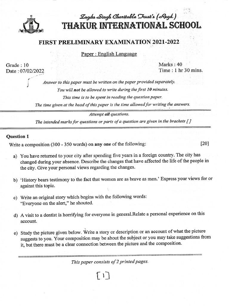 EngI PrelimPaper | PDF