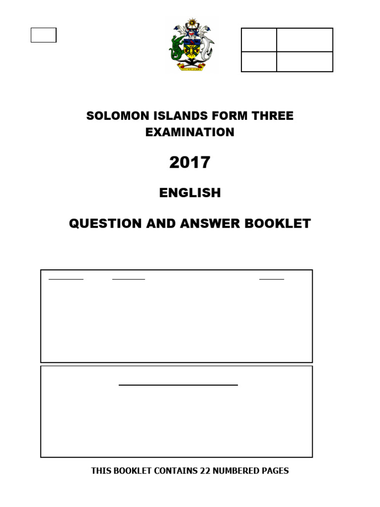 SIF 3 Eng Exam 2017 Compressed | PDF