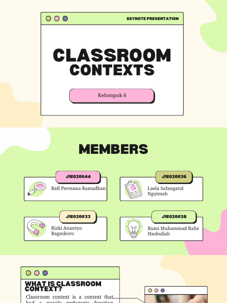 Classroom Contexts | PDF