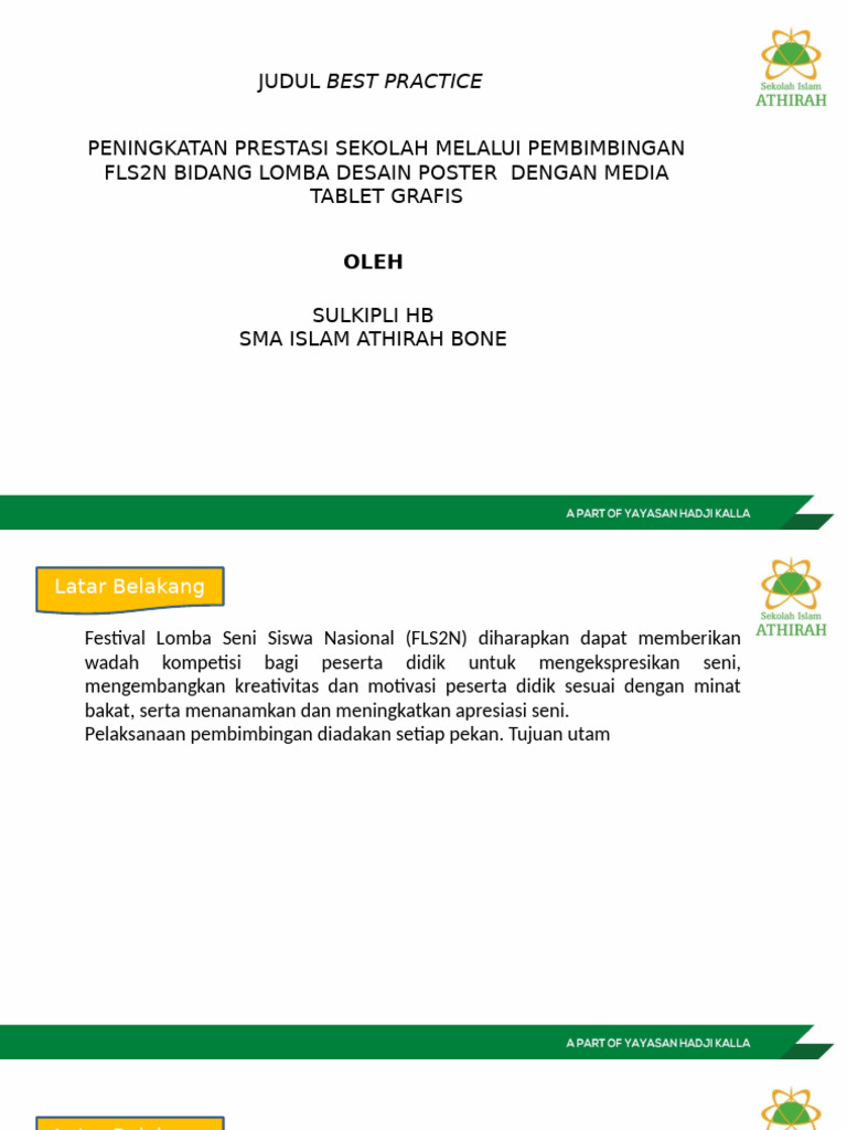 Best Practice Sulkipli | PDF