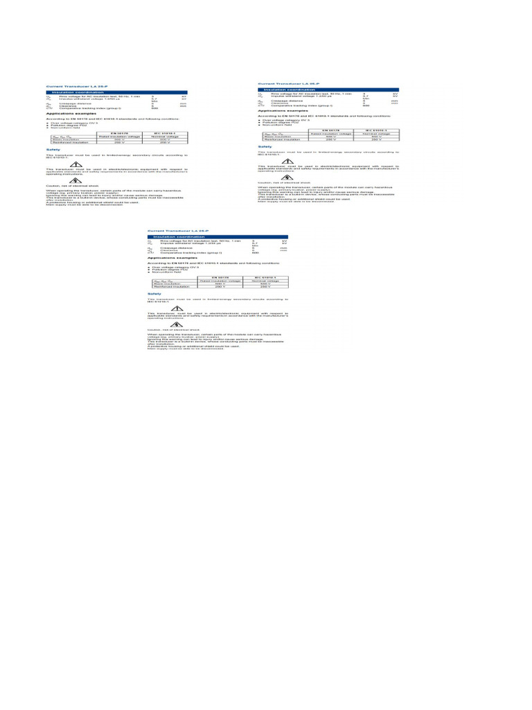 Current Transducer 25A-5 | PDF