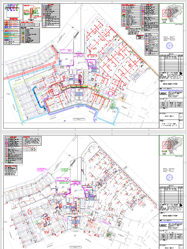 2024.08.08 Ground Ceiling Coordinated, Electrical & Ibms Gfc Layout ( Tower 1 ) r2 | PDF