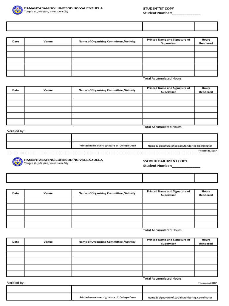 Sample Monitoring Social Form | PDF