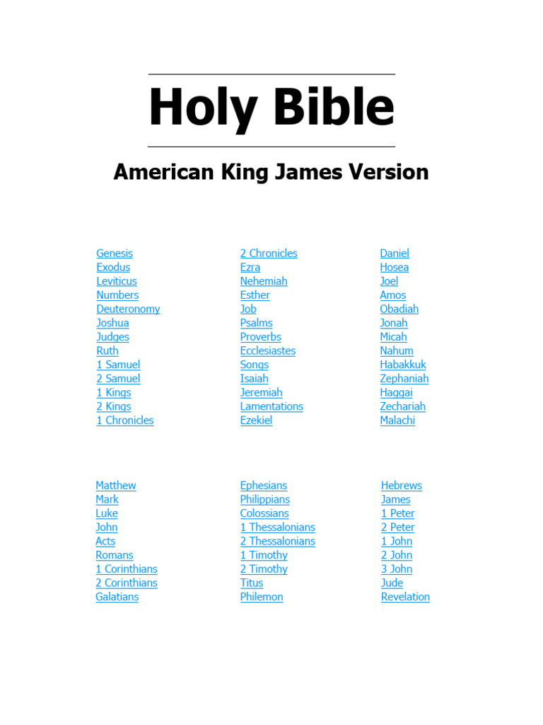 Akjv Bible | PDF