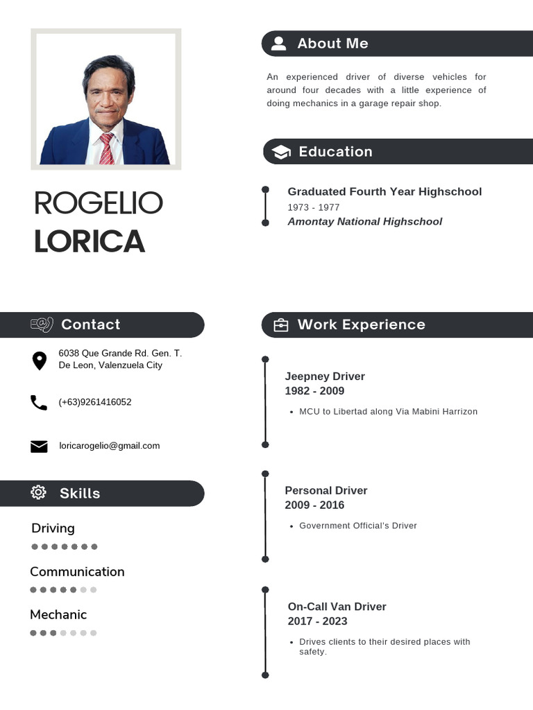 Black White Minimalistic Professional Resume 5 | PDF