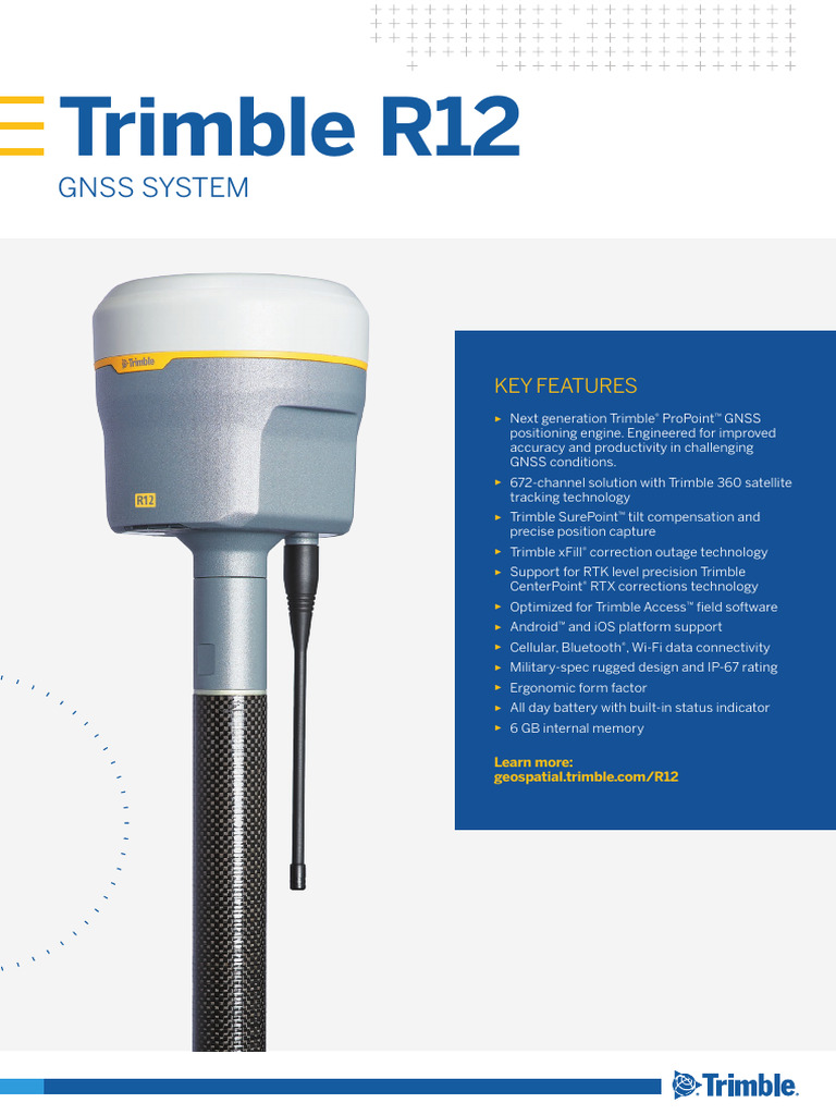 3-APPENDIX A - Trimble R12 - Datasheet | PDF