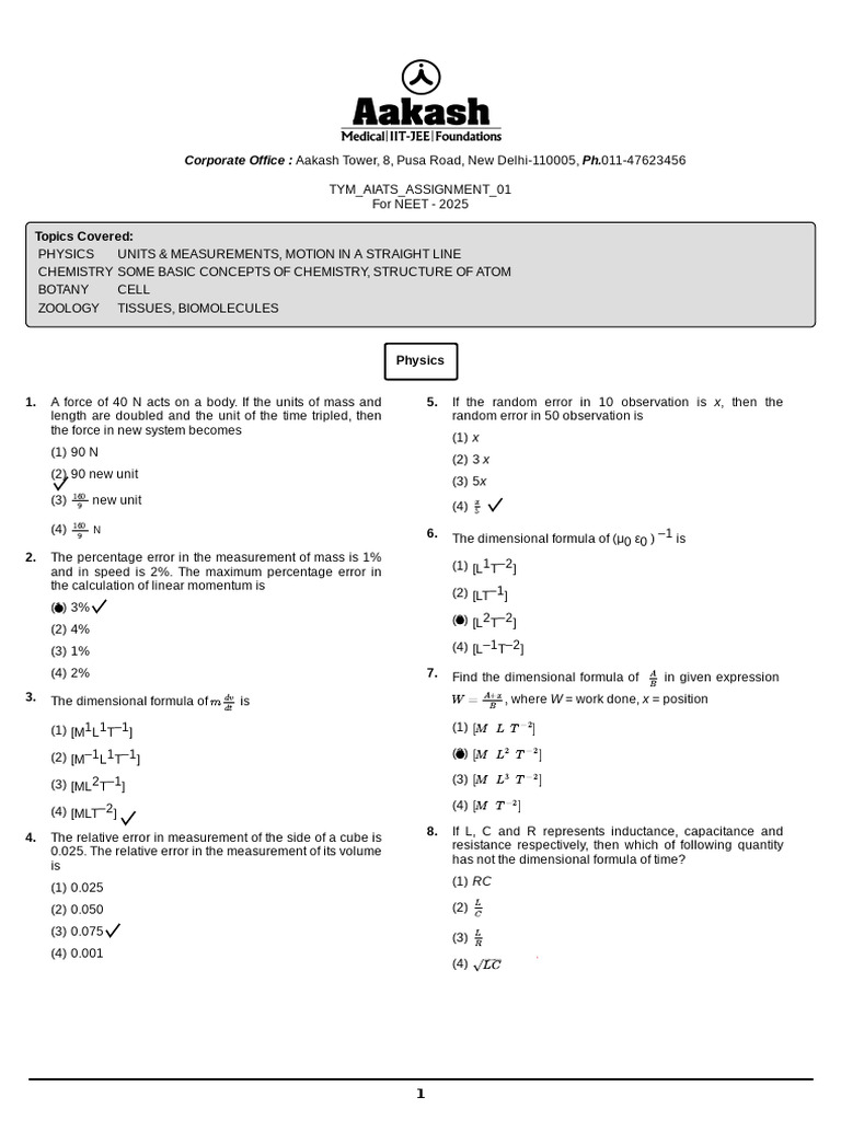 Tym Aiats Assignment 01 QP | PDF