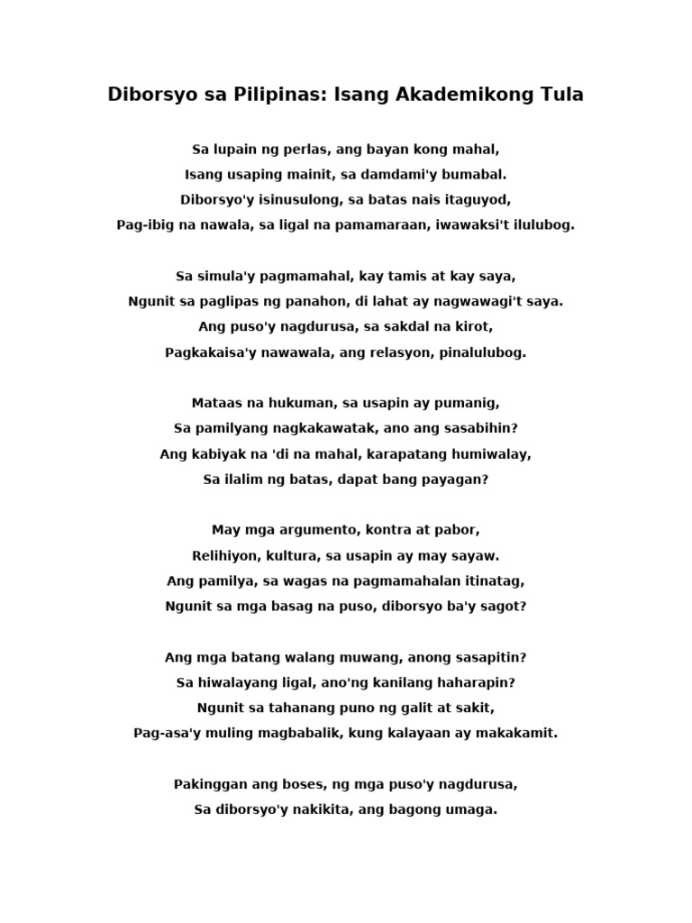 Diborsyo Sa Pilipinas | PDF