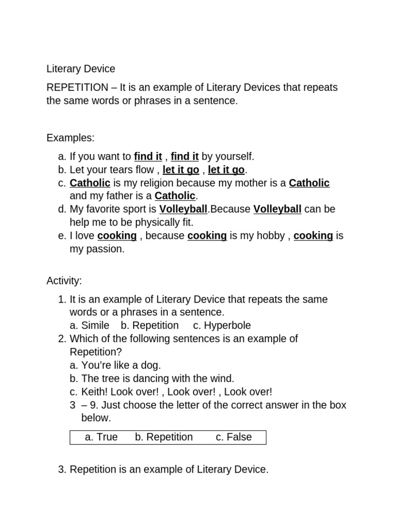 Literary Device | PDF