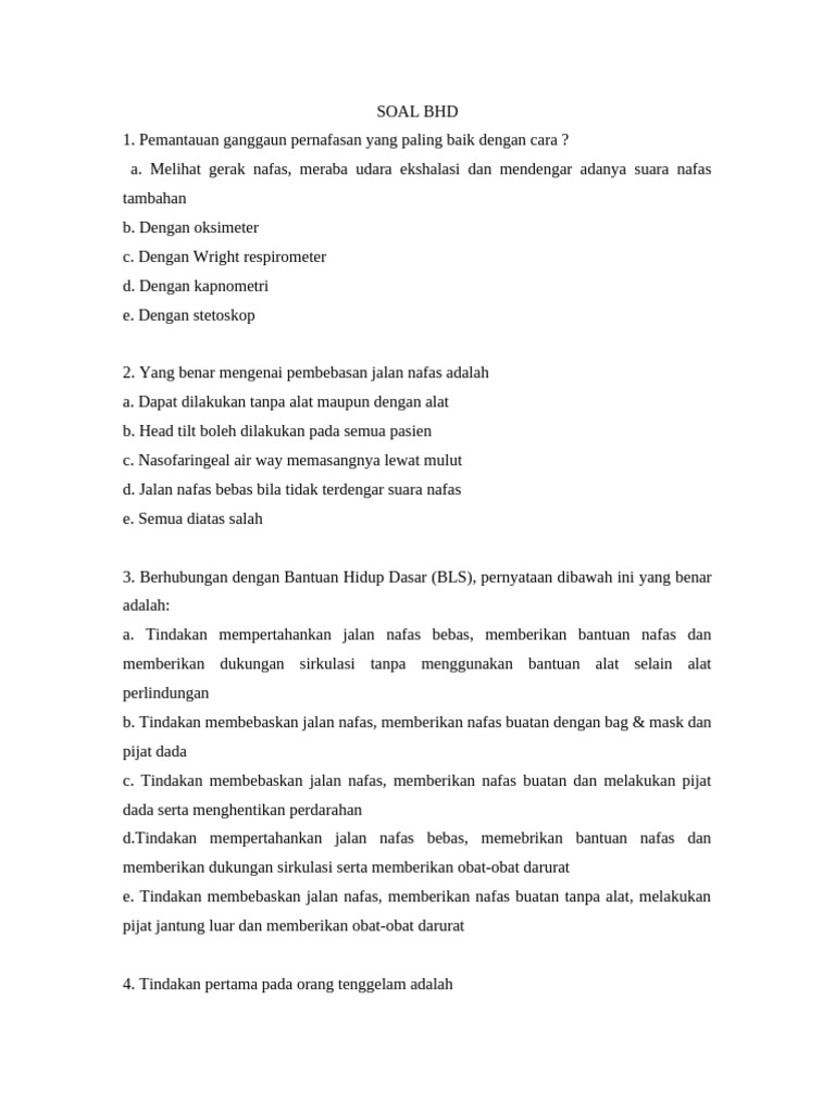Soal BHD | PDF