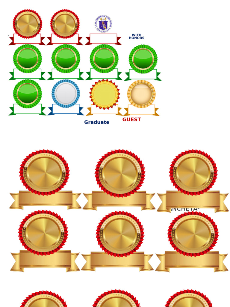 Ribbon Heads For Recognition EDITABLE | PDF