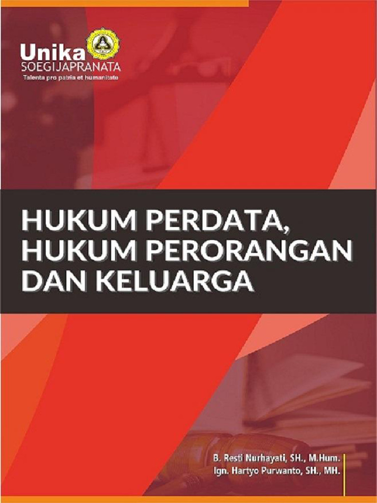 Buku Hukum Perdata Hukum Orang Dan Keluarga - Resti Hartyo | PDF