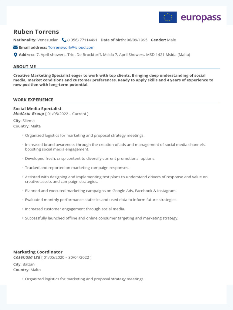 Rubén Torrens CV - Updated - 2024 | PDF