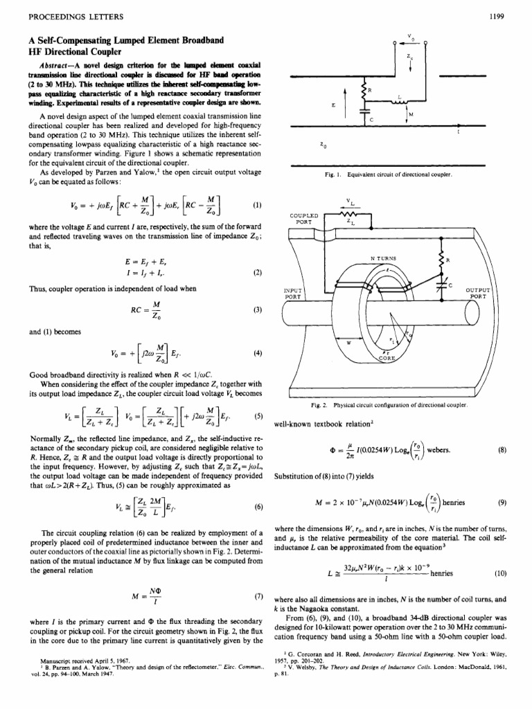 Aindimg.: Self-Compensating Lumped Element Directional Coupler | PDF