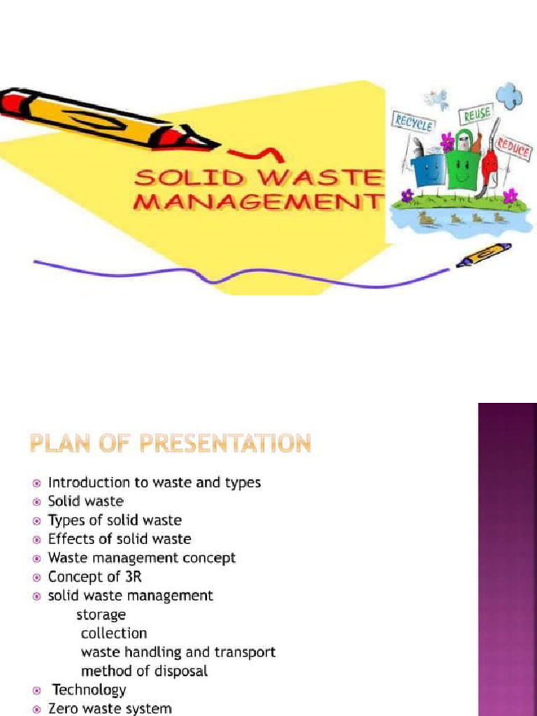 Solid Waste Managment Introduction - Lecture | PDF