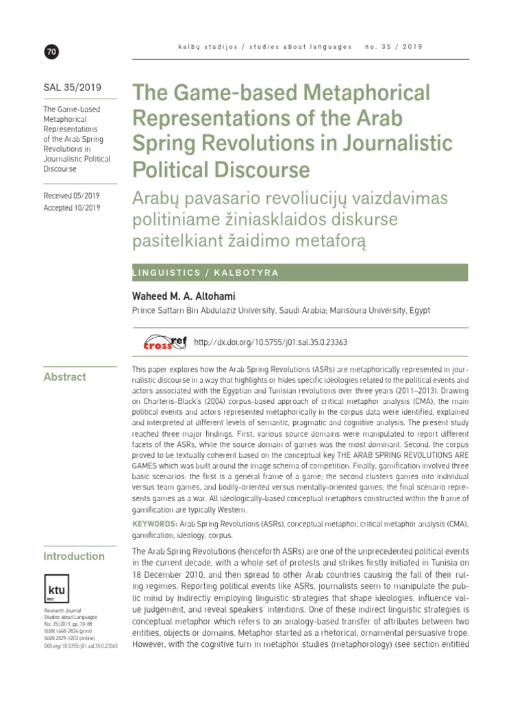 The Arab Spring (2019) | PDF