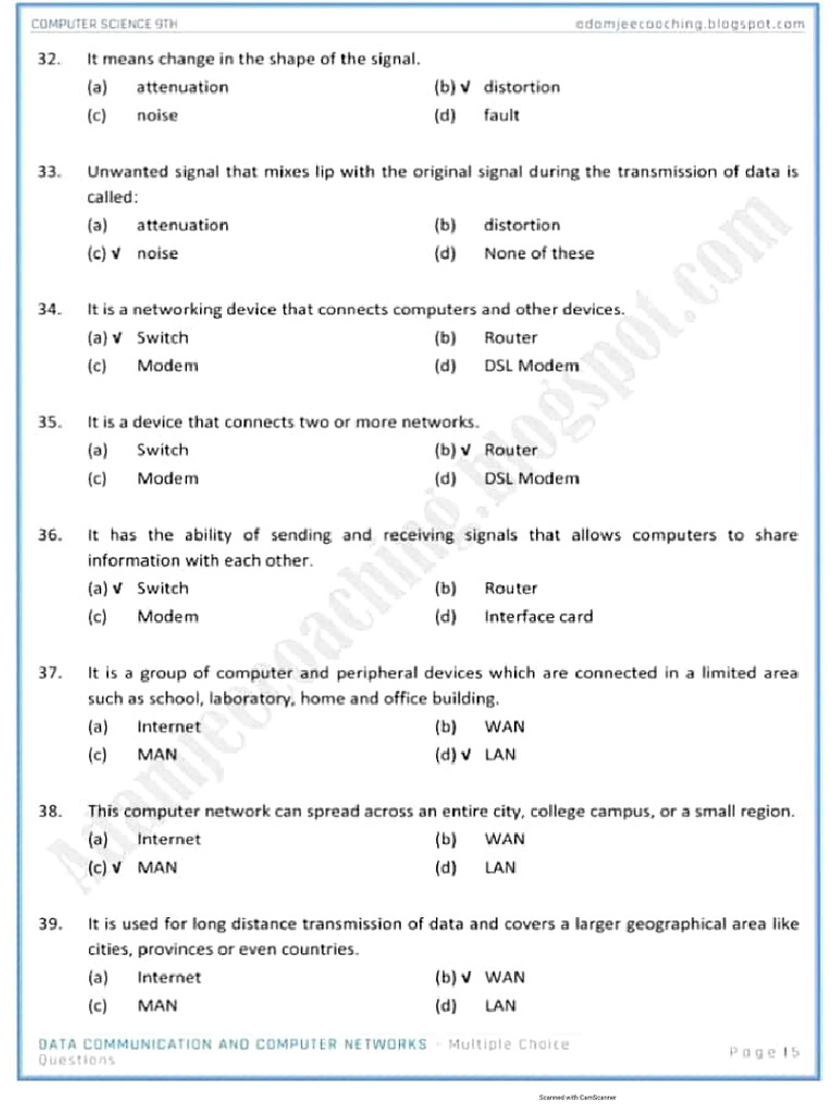 Computer Science..MCQS | PDF