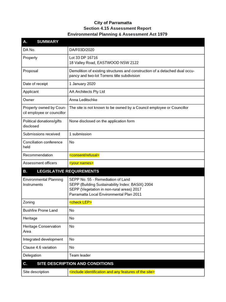 ENVL3005 Assessment Documentation TOCOMPLETE 2024 | PDF
