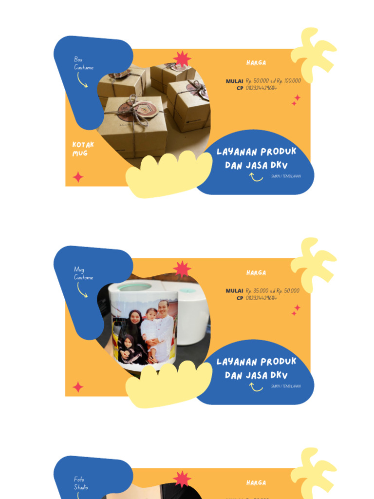 Layanan Produk Dan Jasa DKV: Box Custume | PDF