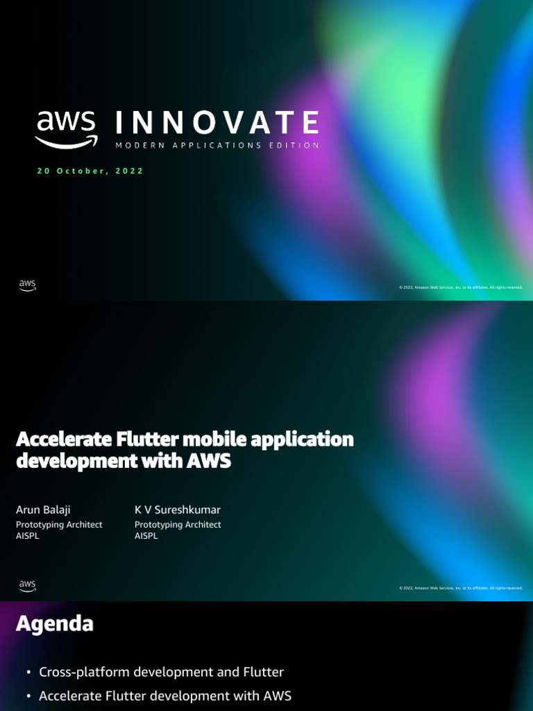 Handout Accelerate Flutter Mobile Application Development With Aws Amplify Aws Appsync And Aws