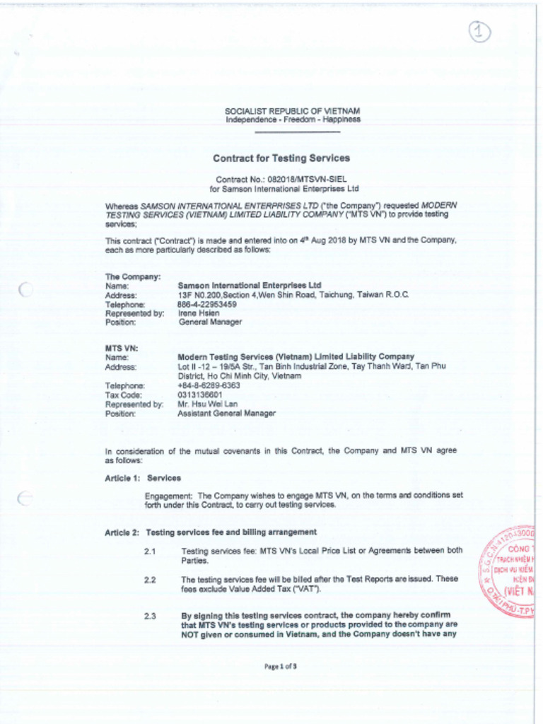 Samson International Pdf