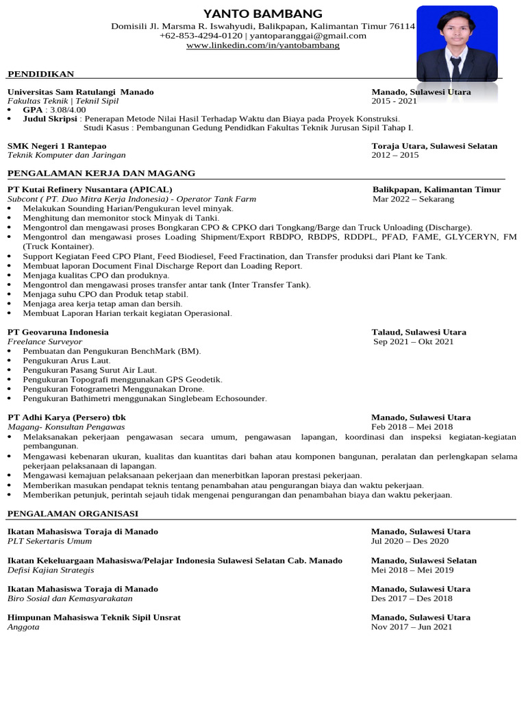 Resume Yanto Bambang (1) | PDF