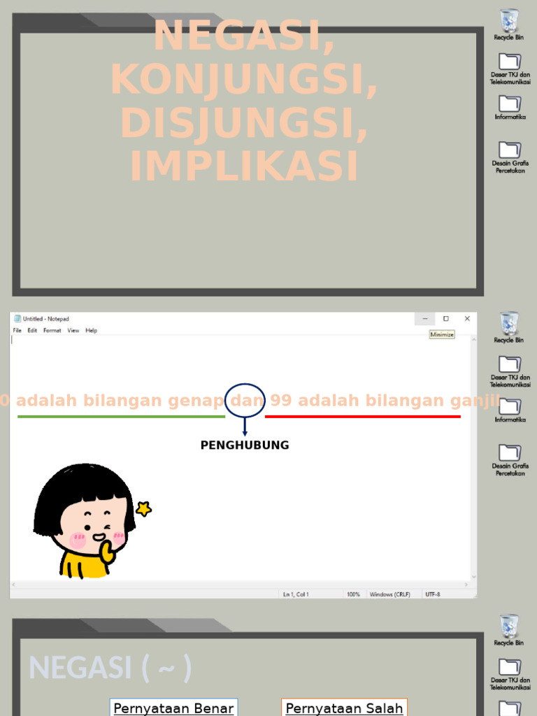 #4 Informatika - Negasi, Disjunsi | PDF