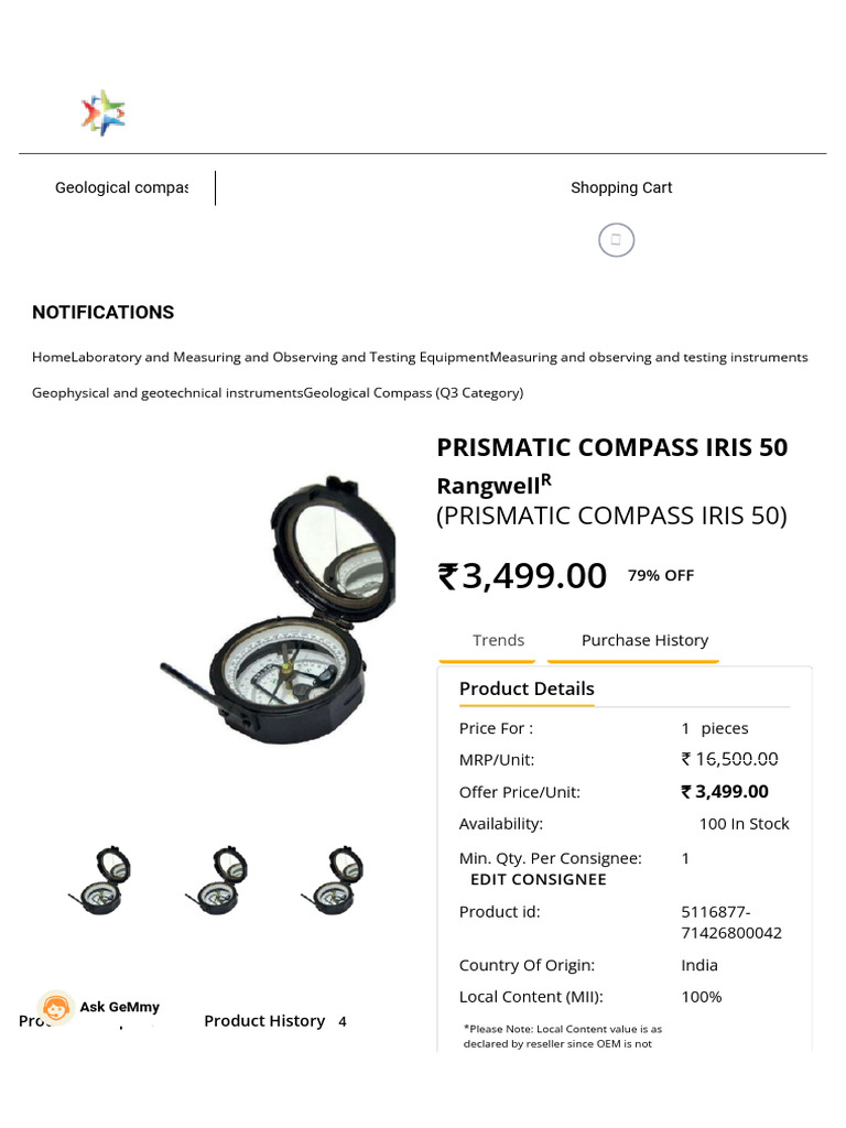 Prismatic Compass | PDF