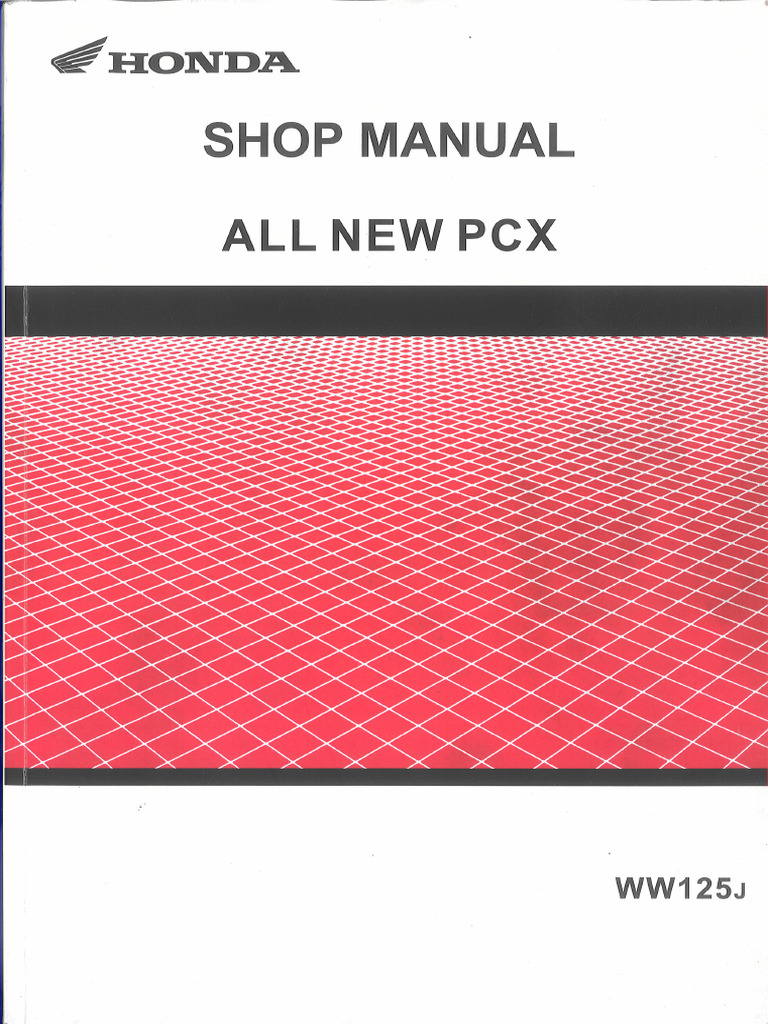 Honda Pcx 더뉴 써비스메뉴얼 | PDF