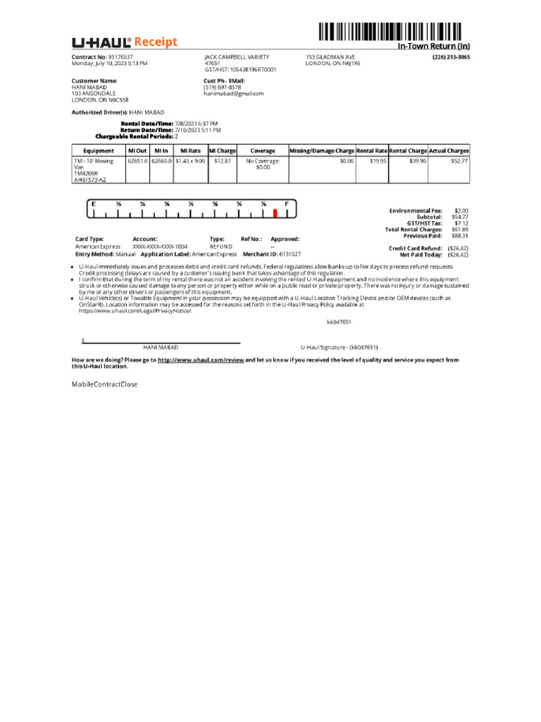 Orders Receipt | PDF