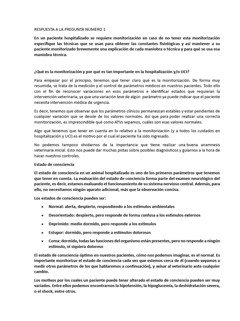 Respuesta A La Preguntas | PDF