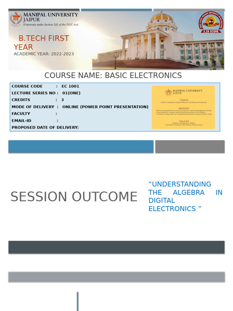 Lecture 35 Boolean Algebra Demorgans Theorem Pdf